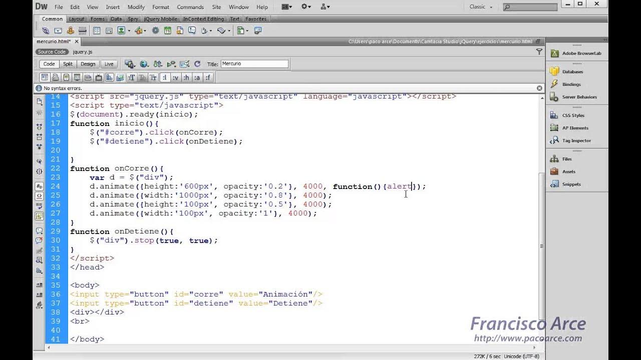 Las funciones de callback en jQuery - YouTube