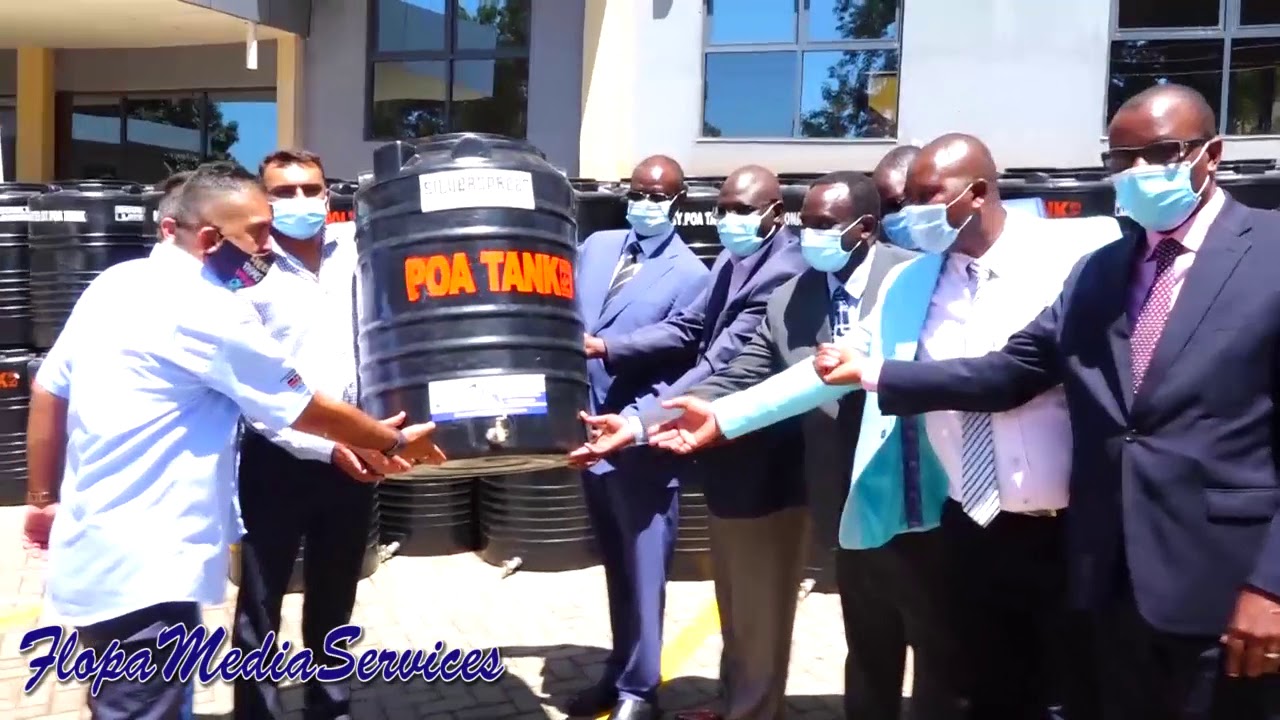 SILVERSPREAD MAFUKO IPA DONATE WATER TANKS TO MERU COUNTY - YouTube