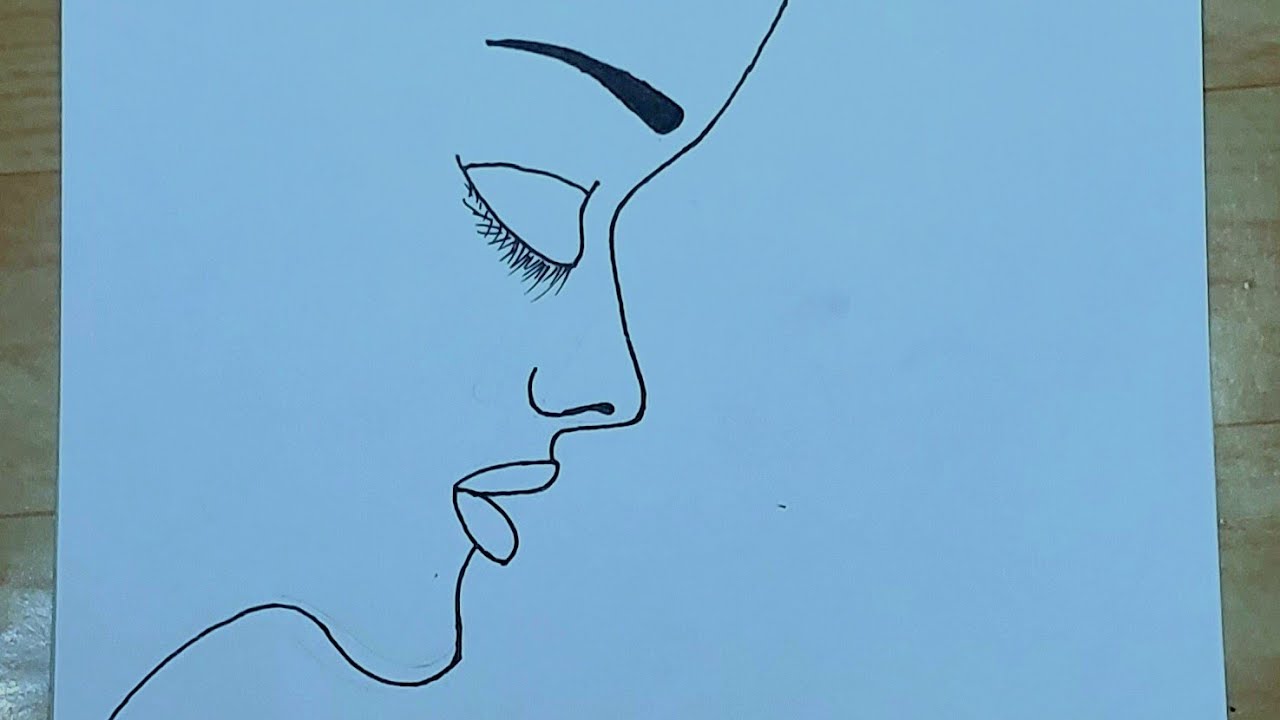 How to Draw a Girl simple drawing 🥰 ️👍 - YouTube