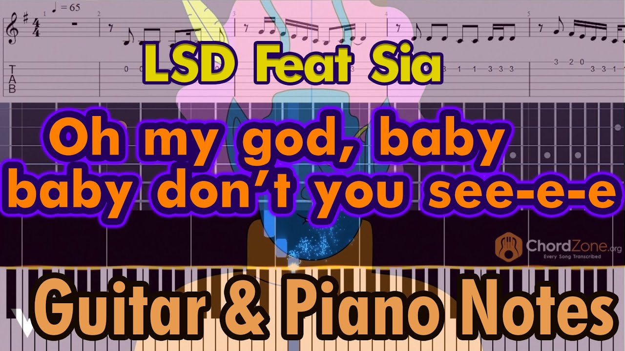 Genius | LSD | Guitar Tabs and Piano Notes - Tutorial - Easy ...