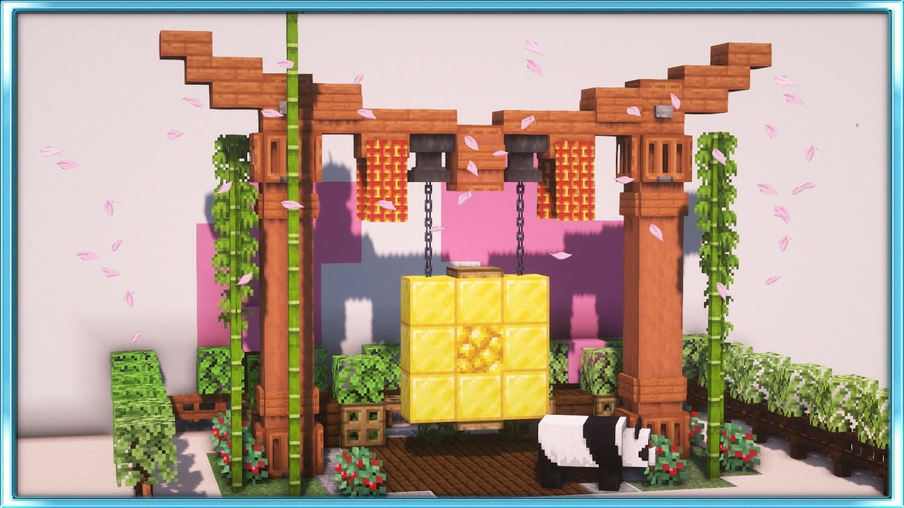 Minecraft | How to Build a Traditional Gong | Minecraft Tutorial - YouTube