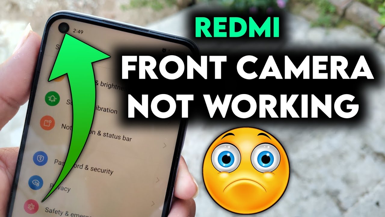 redmi note 10 pro front camera not working, fix front camera not ...