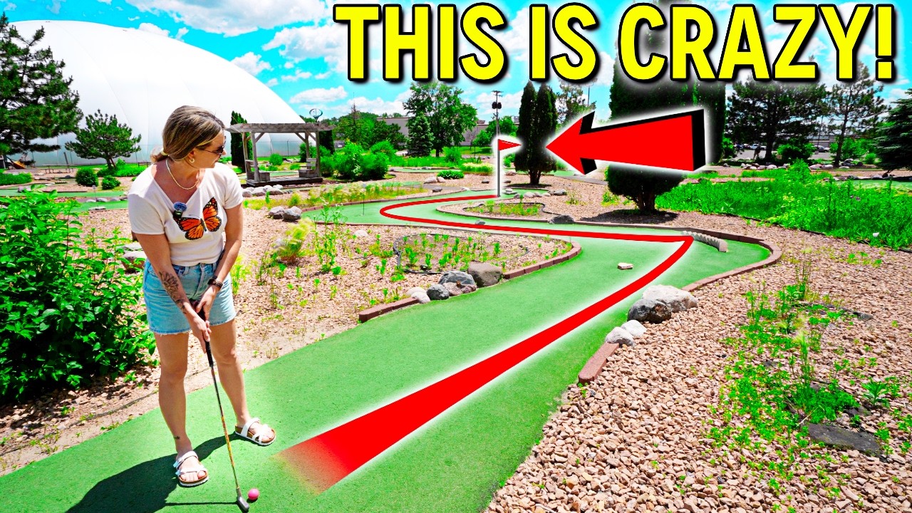 Mind Blowing HUGE Mini Golf Course! - It Shocked Us! - YouTube