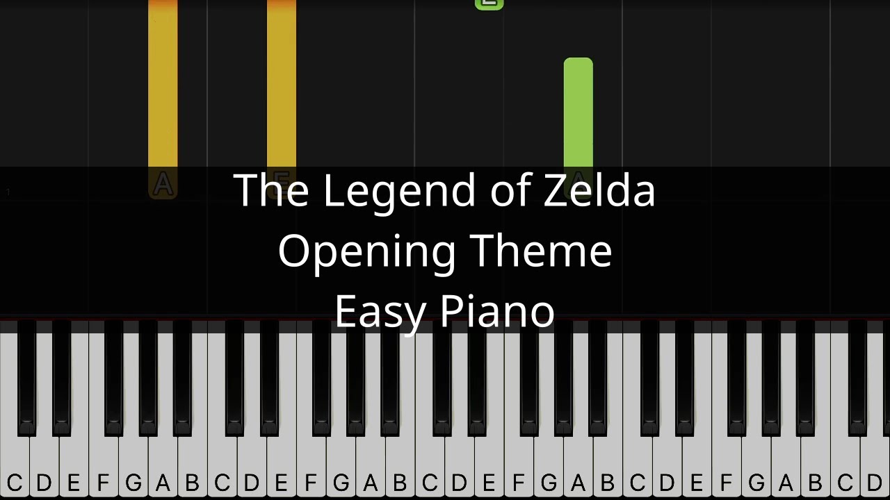 Piano Tabs Zelda