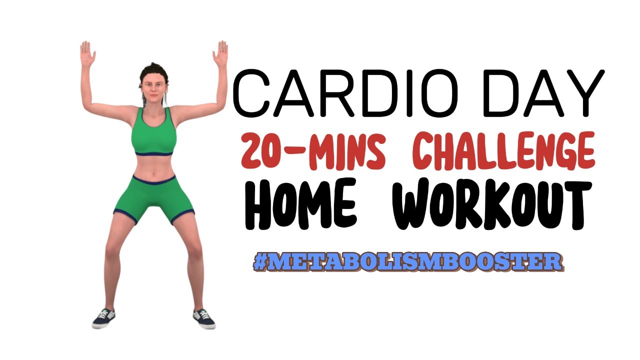 🚀 20-Minute Cardio Home Workout Challenge: Improve Heart Health - YouTube