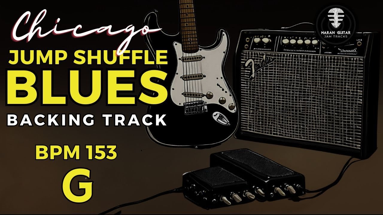 CHICAGO JUMP SHUFFLE BLUES in G backing track - BPM 153 - YouTube
