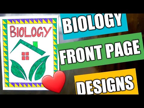 Biology Front Page Designs |Biology Cover Page Designs |Biology ...