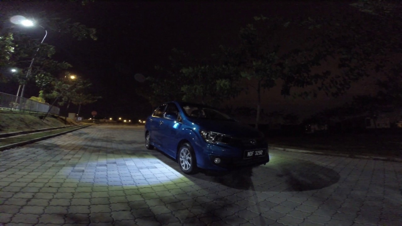 Perodua Bezza Side Mirror Puddle Lights - YouTube