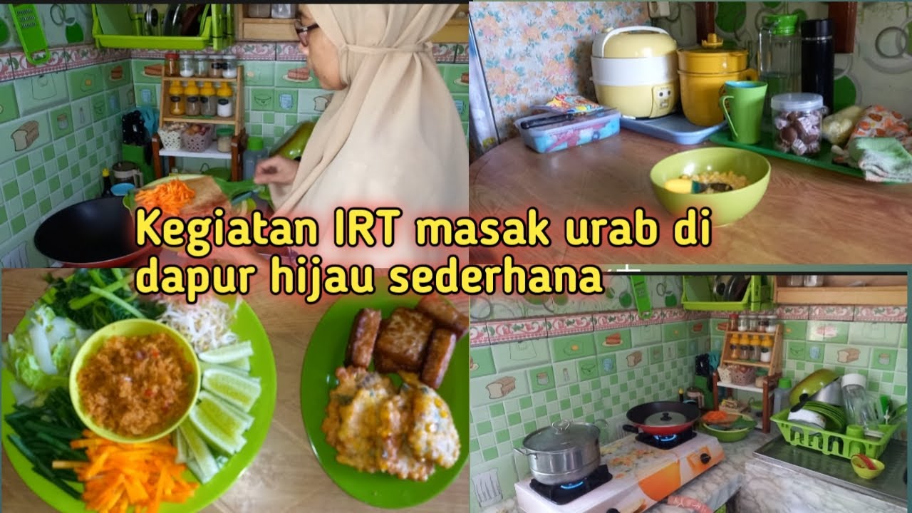 Ibu rumah tangga sederhana || kegiatan di dapur minimalis || Masak menu ...