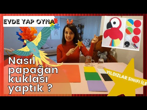 Evde Nasıl Papağan Kuklası Yaptık ? - Evde Yap ve Oyna