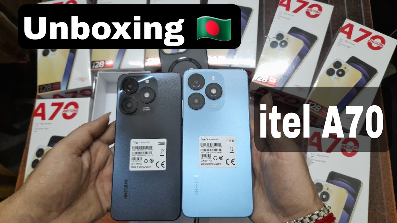 itel A70 Unboxing // New model itel A70 #new - YouTube