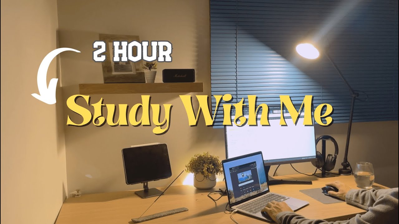 2-HOUR Study With Me | Lo-Fi Beats | Timer | HD - YouTube