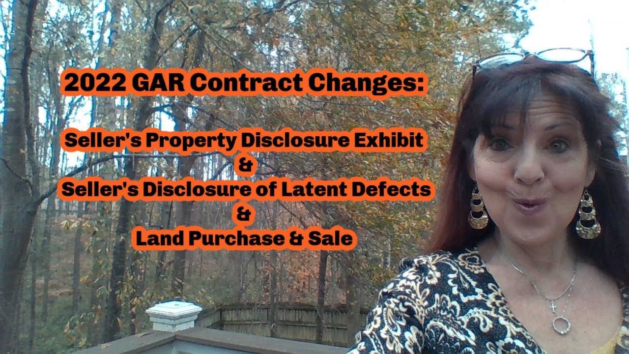 2022 GAR Contract Changes - Seller's Property Disclosures & Land ...
