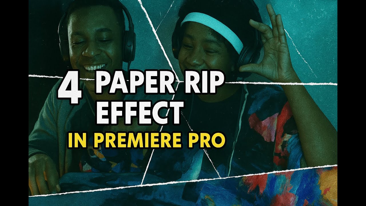 4 Paper Rip Effects in Premiere Pro | Realistic Torn Paper Transitions ...
