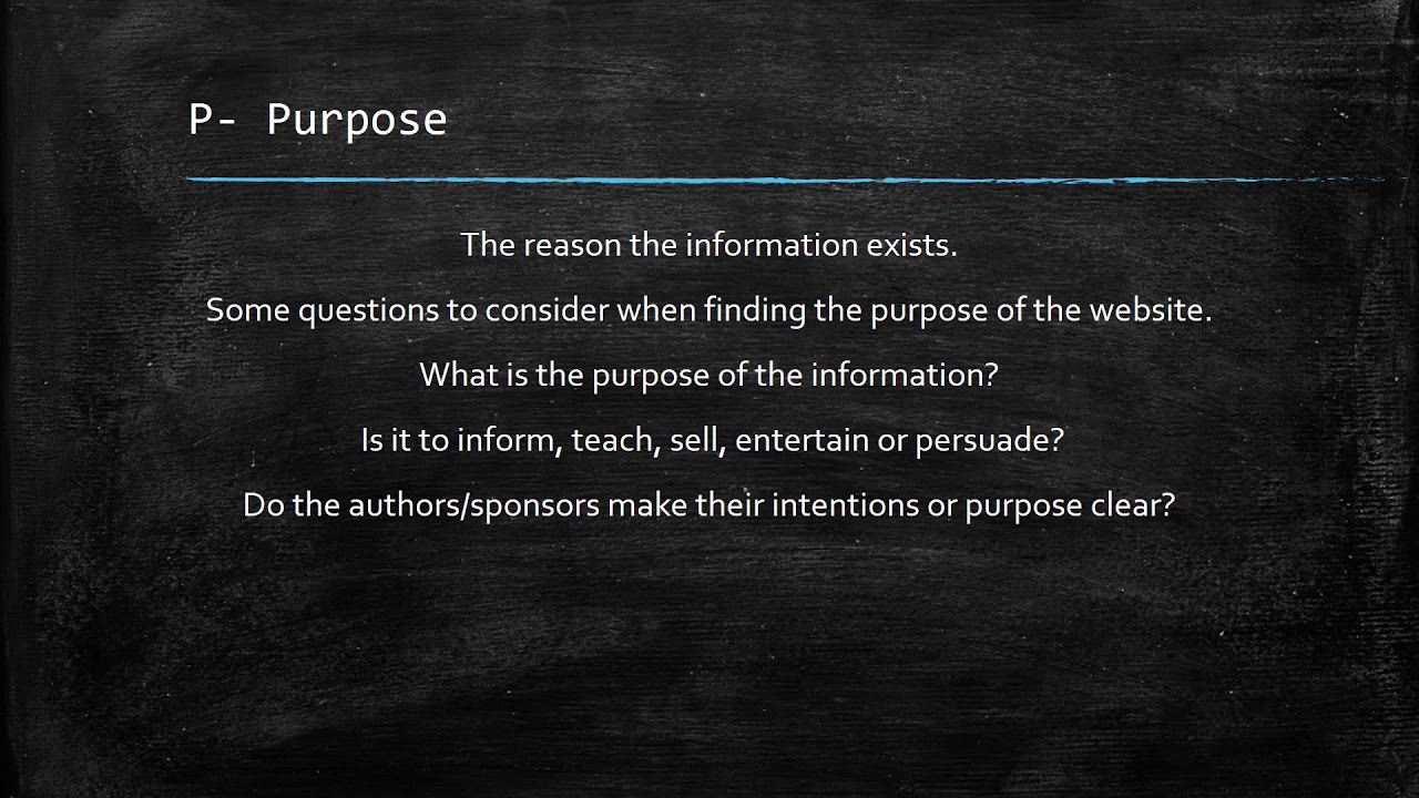 CRAAP Method - YouTube