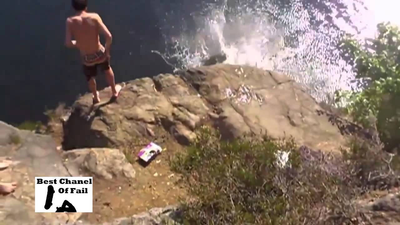 Cliff Jump FAIL - YouTube