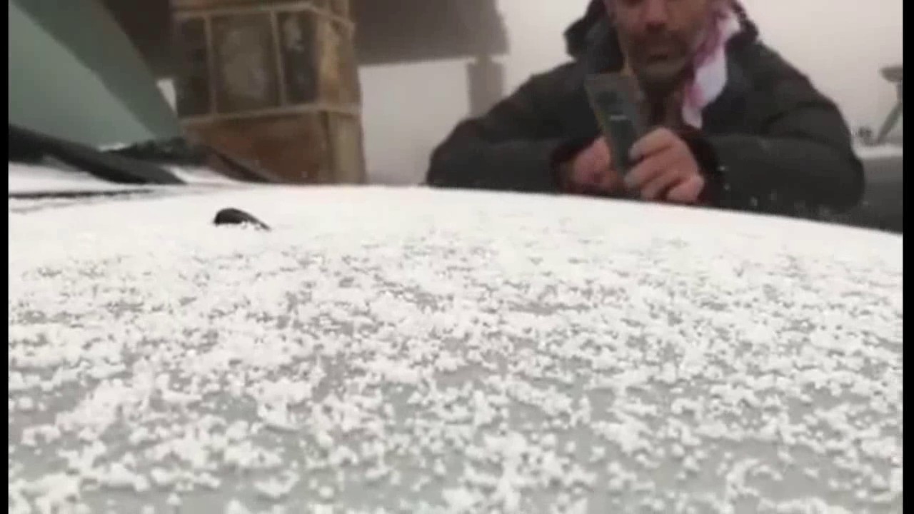 Snowfall in Ajman, United Arab Emirates الثلوج في عجمان - YouTube