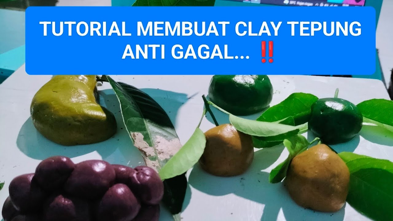 Tutorial membuat clay tepung anti gagal... Dijamin berhasil... ‼️ - YouTube