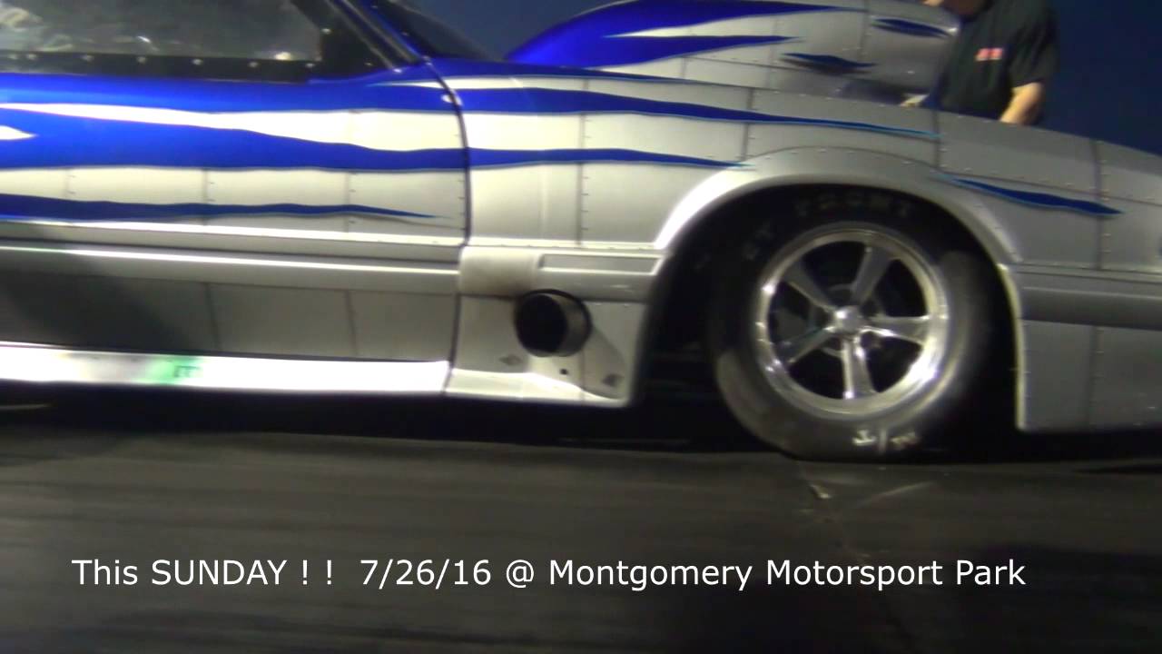 Grudge Inc - Pro Mod Mustang on 29s at Montgomery Motorsport Park - YouTube