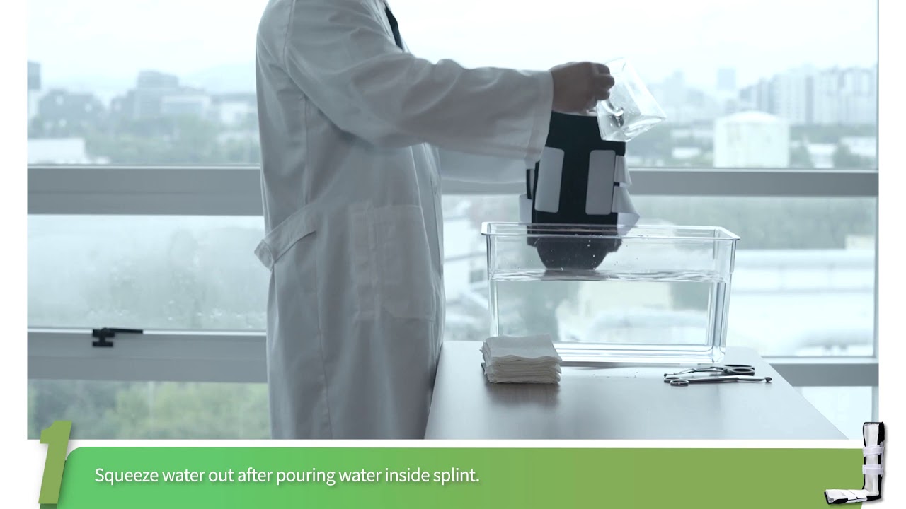 [Application] Short Leg Splint (Pre-mold Type Splint) - YouTube
