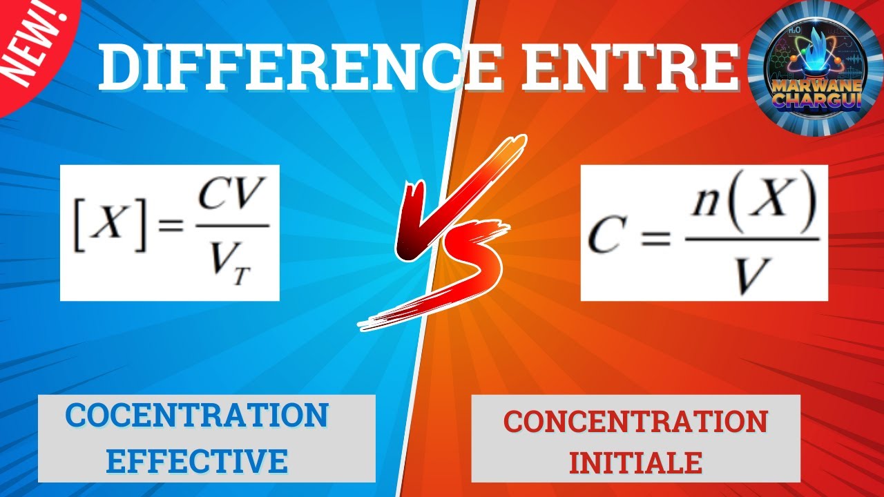 Astuces des concours :La différence entre La concentration C et La ...
