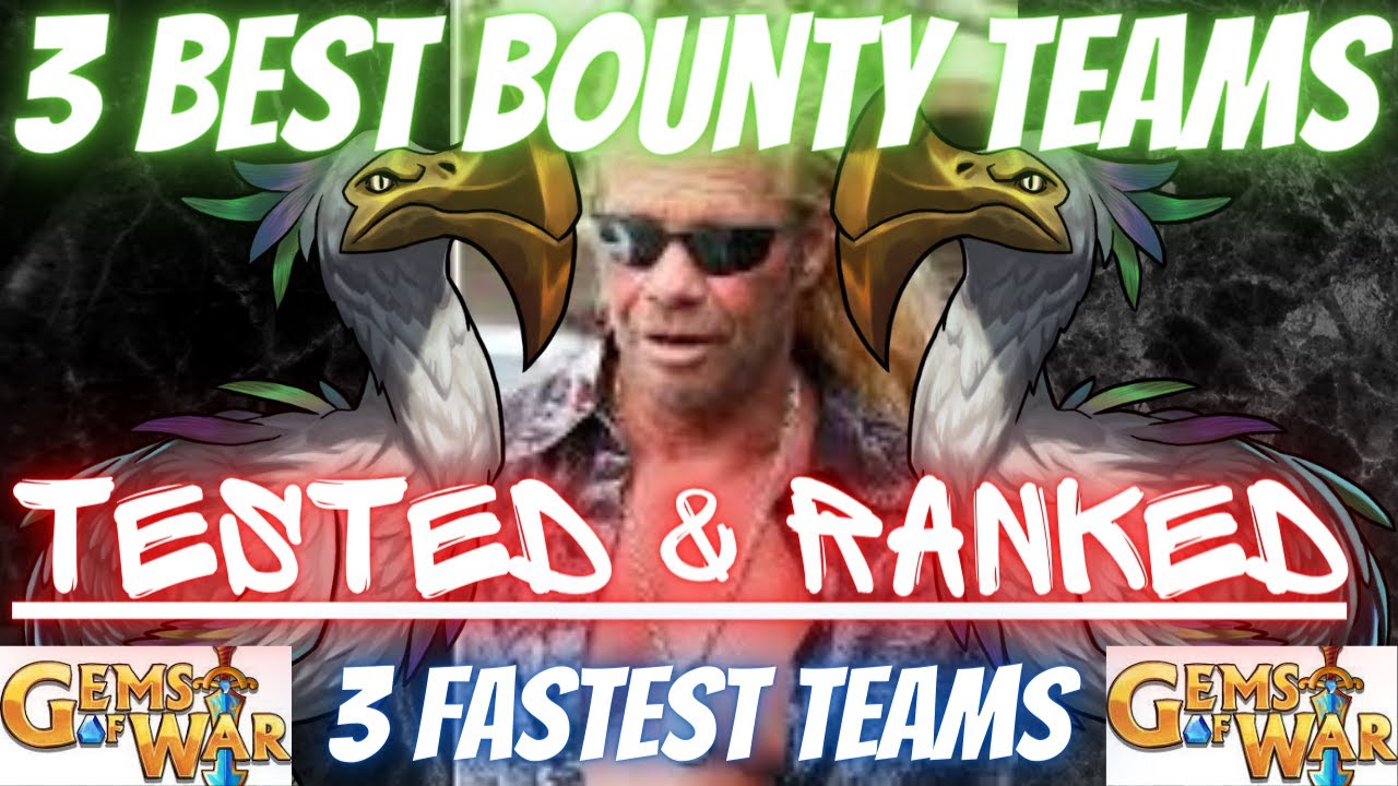 3 BEST BOUNTY HUNTER TEAMS tested & RANKED | 3 Gems of War Bounty Event ...