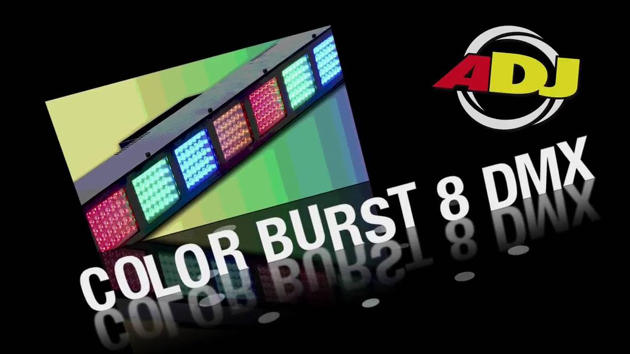 American DJ Color Burst 8 DMX - YouTube