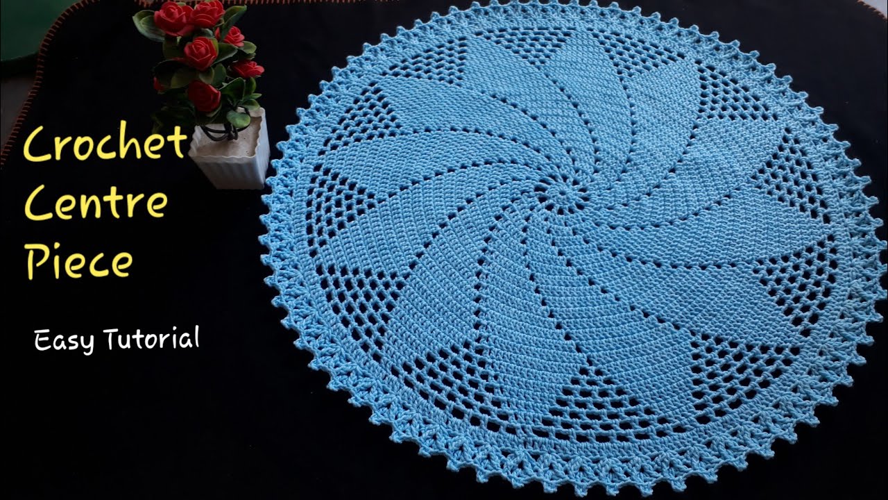 Crochet Centre Piece| Easy Crochet Tutorial | English Crochet Tutorial ...