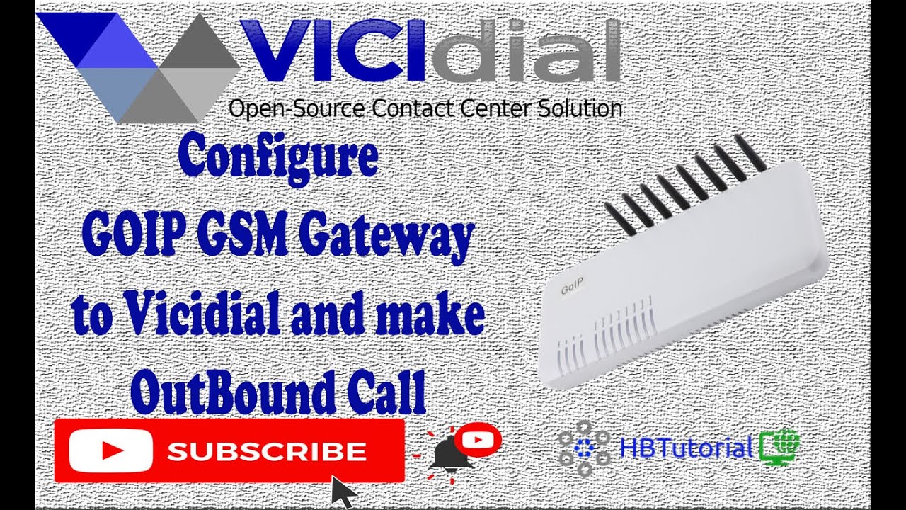 GOIP8 Configure Outbound Call using Vicidial |#goip #vicidial - YouTube