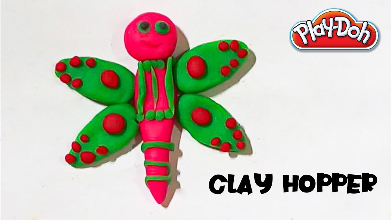 Butterfly Polymer Clay Toys Making | How To Make Butterfly/hopper From ...