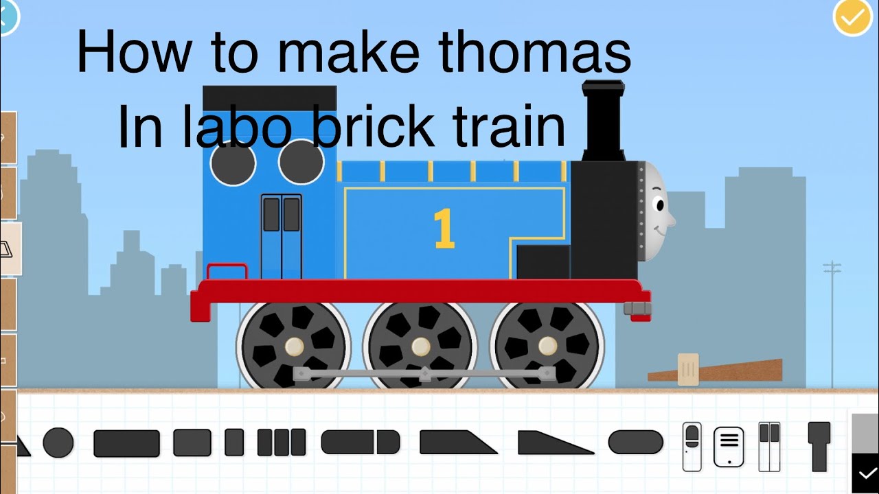 How to make thomas in labo brick train - YouTube