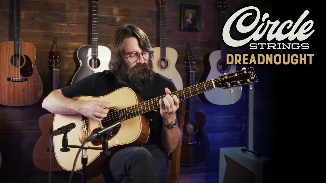 Circle Strings Dreadnought German Spruce & Koa Demo with Matt Chulka ...