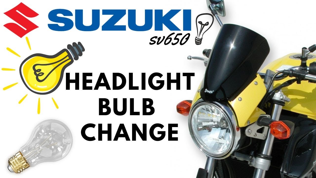 Suzuki SV 650 Headlight bulb change , Scheinwerferlampe gewechselt ...