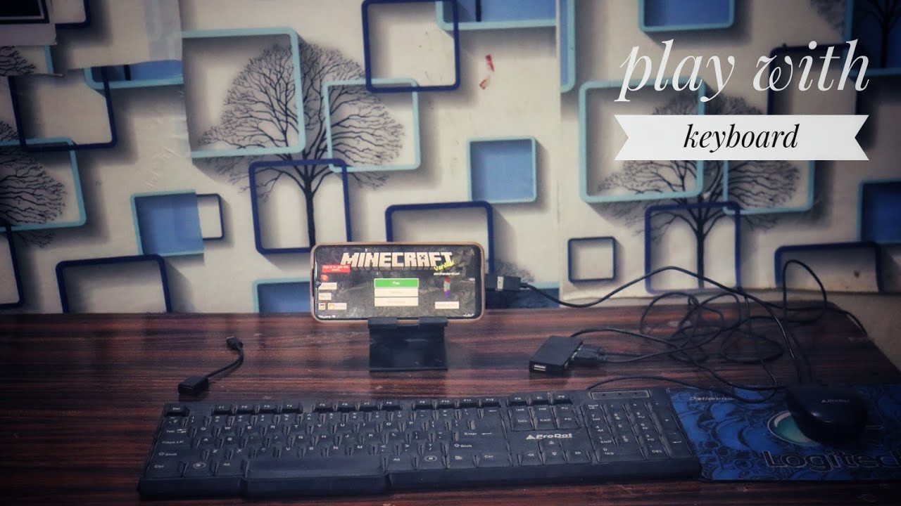 Playing Minecraft With Keyboard And Mouse In Mobile! - YouTube