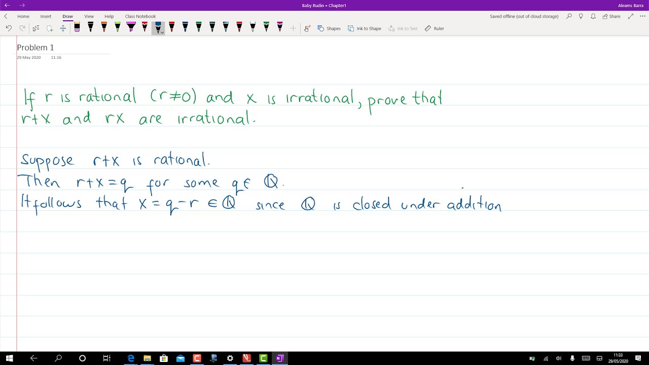 Rudin Chapter 1 Problem 1 - YouTube