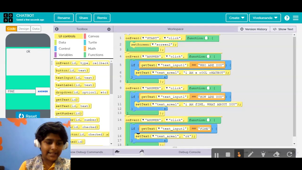 HOW TO MAKE YOUR CHATBOT IN CODE.ORG - YouTube