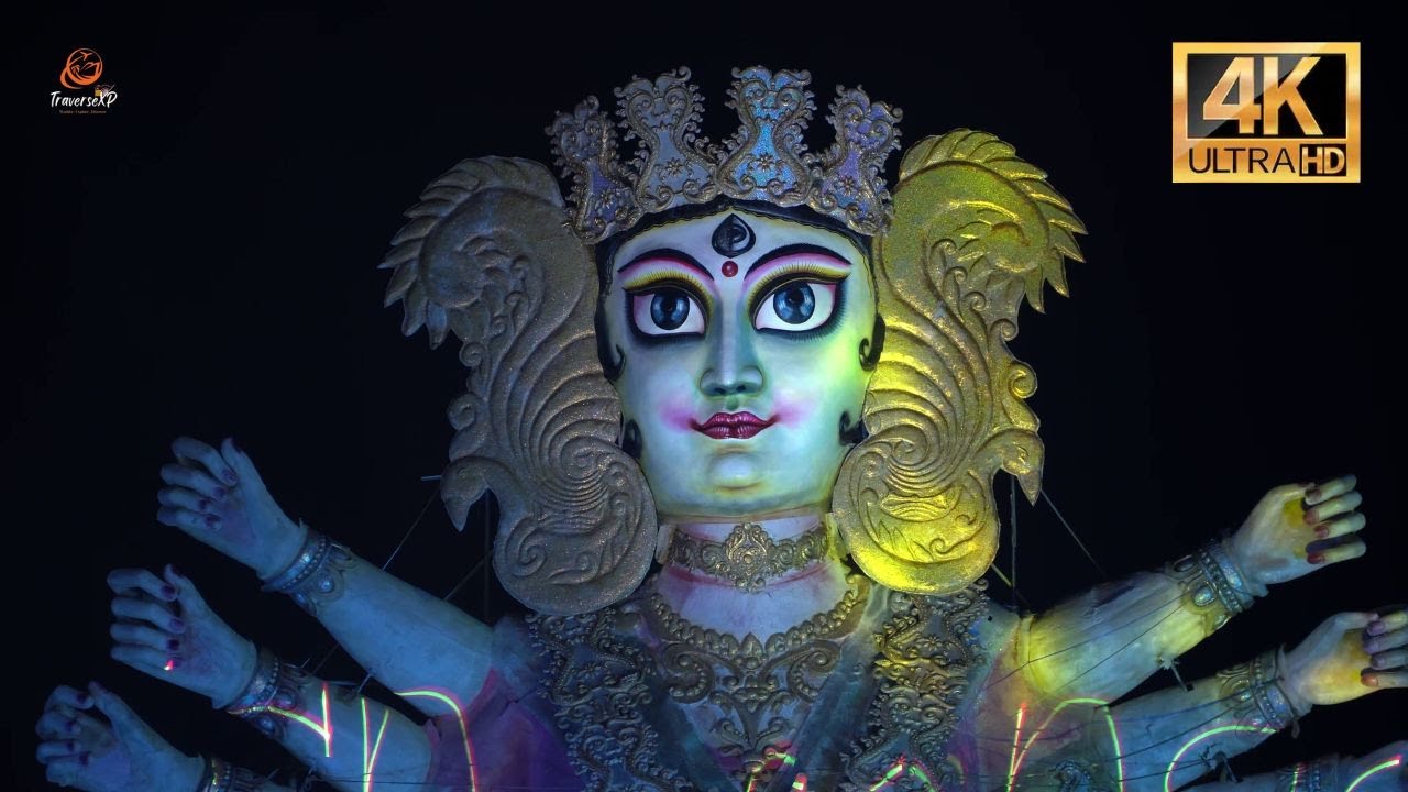 125 ft Durga Thakur with Stunning Lights | Kamalpur Boro Durga Puja ...