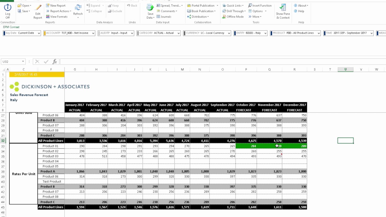 DEMO: BPC Forecast Adjustment - YouTube