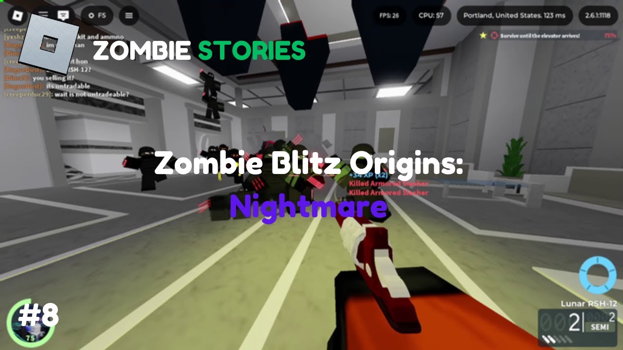 Zombie Blitz: Nightmare | Roblox Zombie Stories Full Walkthrough - YouTube