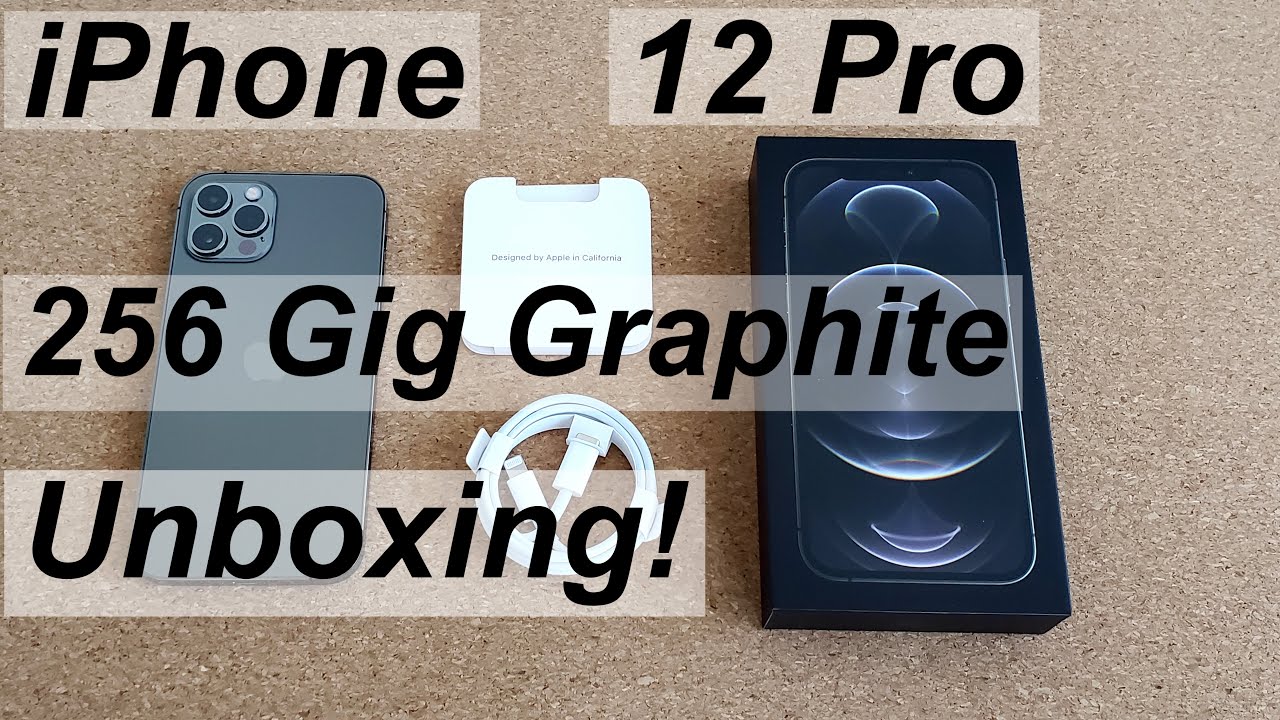 IPhone 12 Pro Graphite 256 Gig Model Unboxing! - YouTube