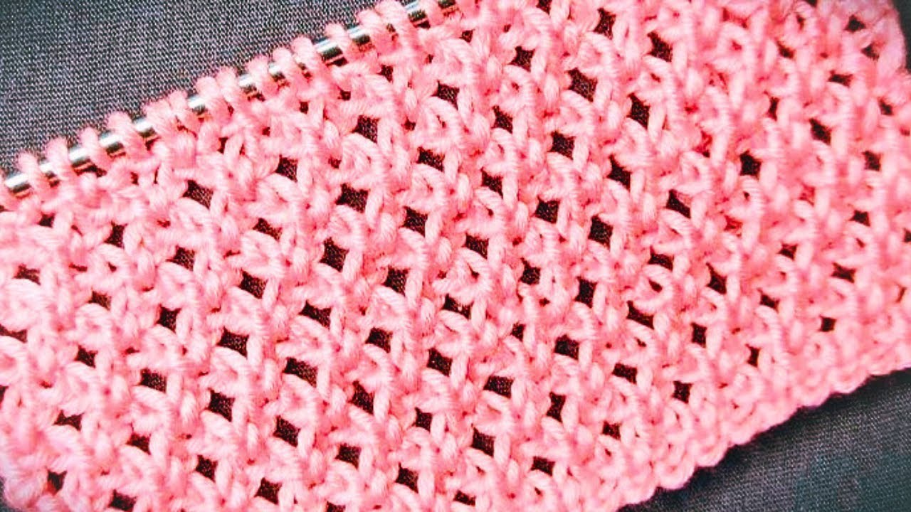 🌸BEAUTIFUL MESH STITCH - Openwork Knitting Pattern with Stitches from ...