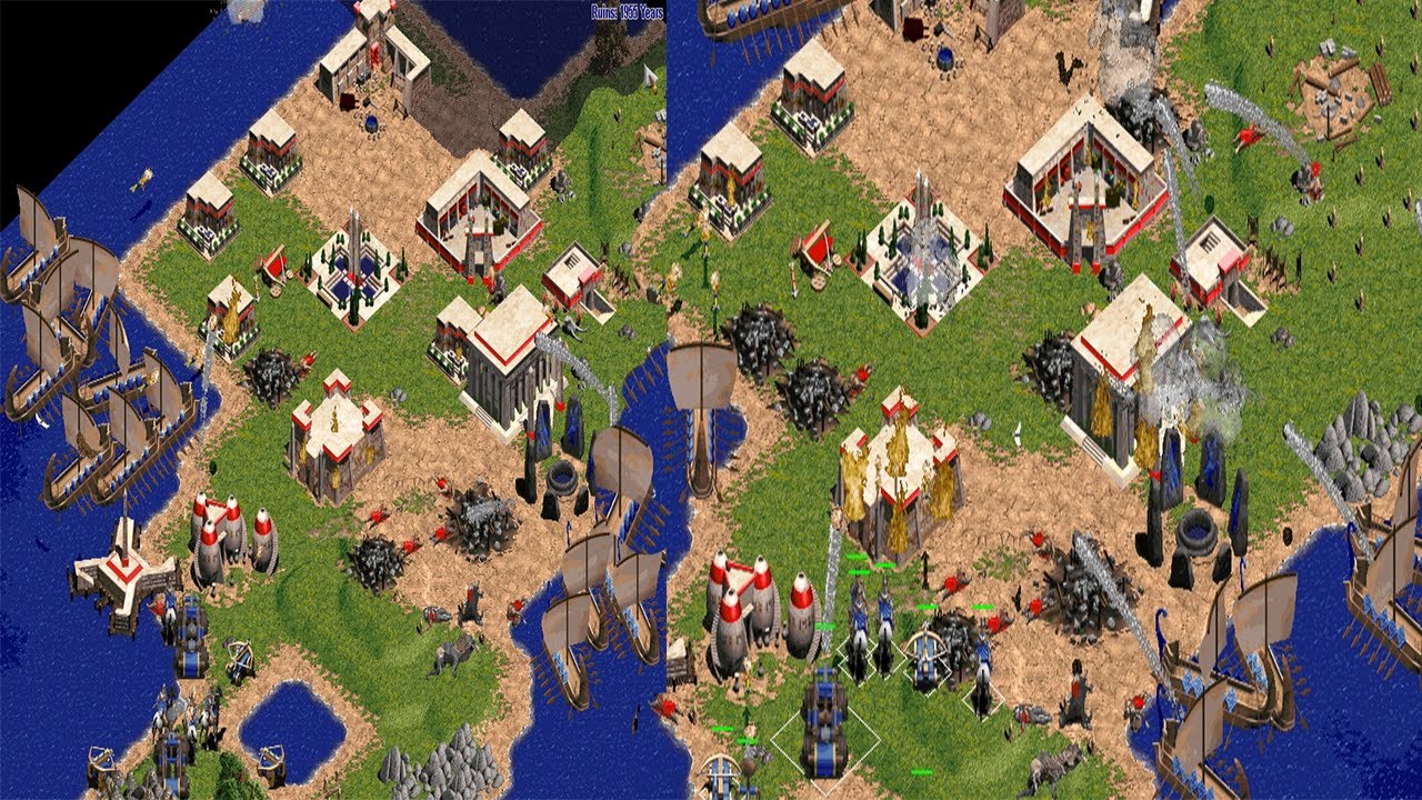 2 Nations War For Resources and Land Battle with Tanks Horses and Ships ...