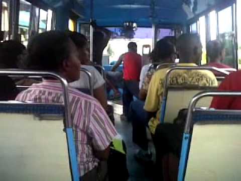 Bumpy bus ride in Barbados - YouTube