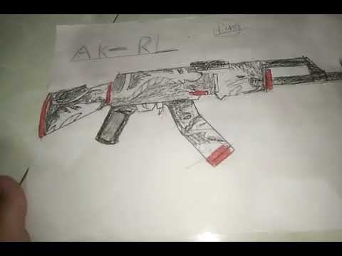 Vẽ súng ak rồng lữa - YouTube