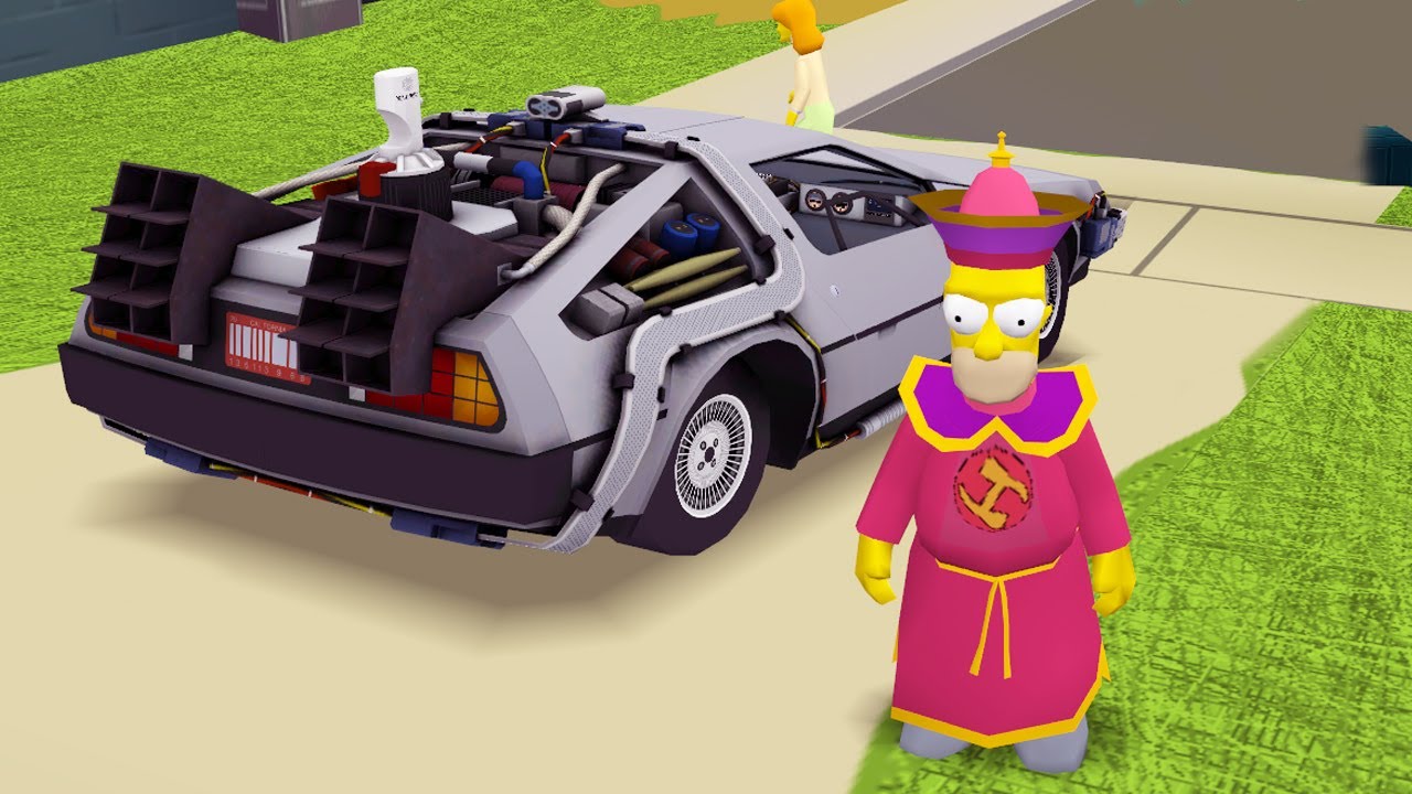 The DeLorean Time Machine Back to the Future Mods / The Simpsons Hit ...