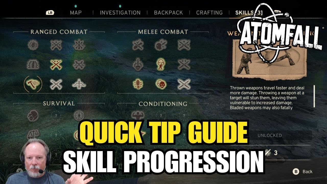Renfail's Quick Tip Guide for Atomfall - Skill Progression - YouTube