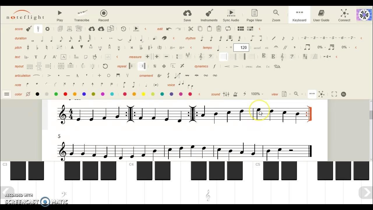 Repeat Endings, Segnos, and Codas (Noteflight Tutorial) - YouTube