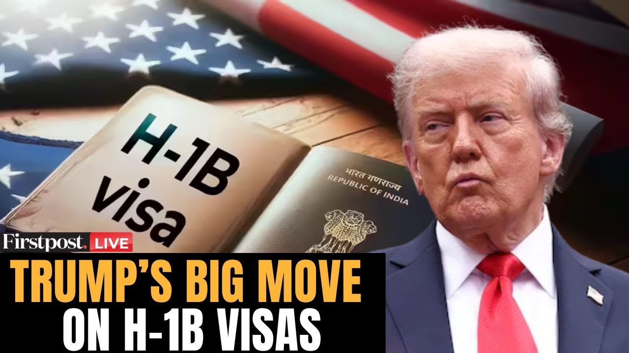 LIVE: Trump Signs Executive Order Raising H-1B Sponsorship Fee for ...