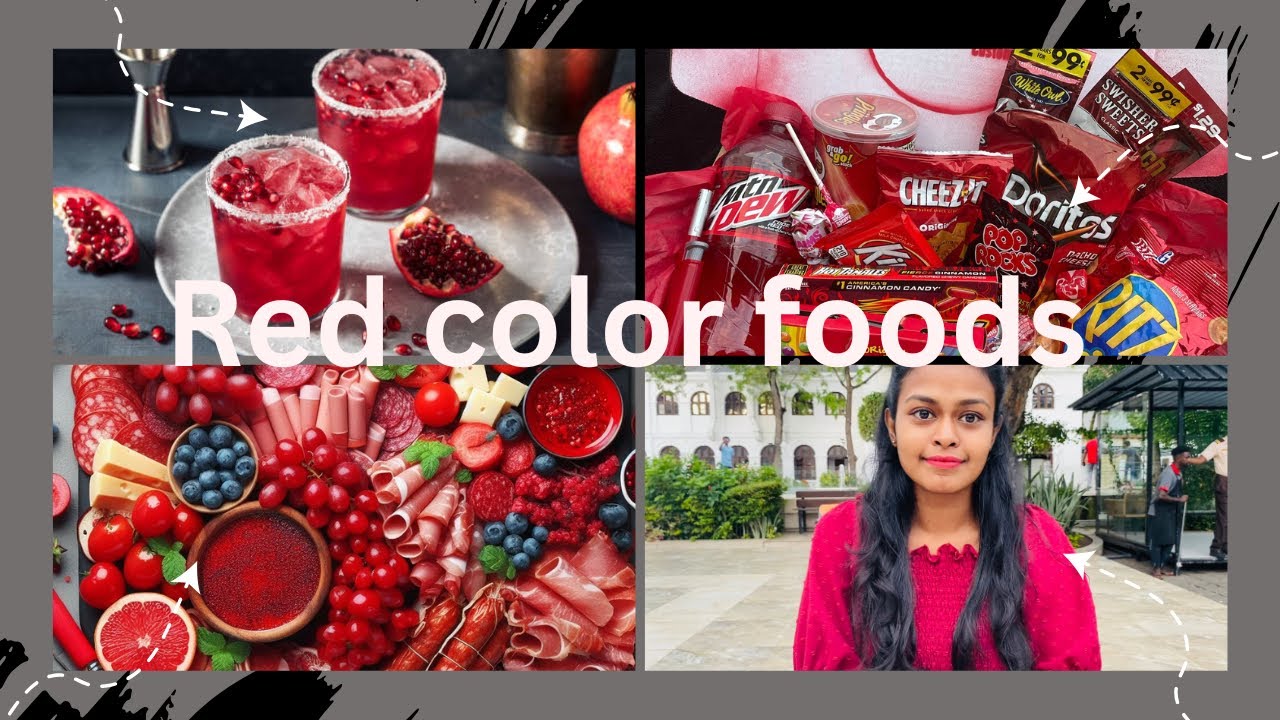 RED color foods only |රතු පාට කෑම ‌ලෝකයක් 🍎🍱 | #redcolor - YouTube
