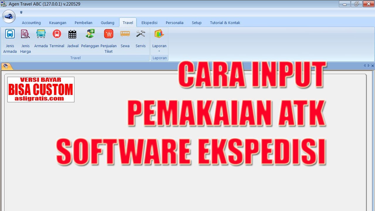 CARA INPUT PEMAKAIAN ATK SOFTWARE EKSPEDISI - YouTube